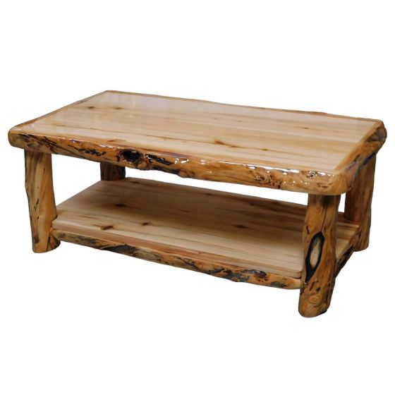 Beartooth Aspen Log Coffee Tables