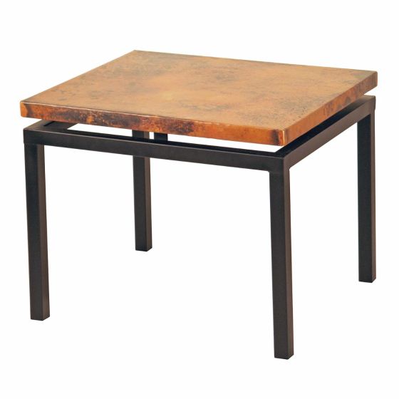 Dania Hammered Copper Floating End Table