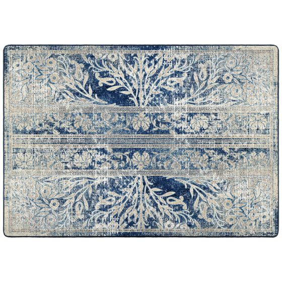 Delft Flowers Entry Rug - Traditional Rugs