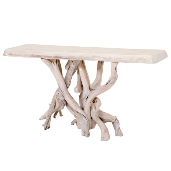 Modern Driftwood Log Sofa Table