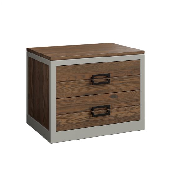Sarasota Rustic Oak 2 Drawer Nightstand