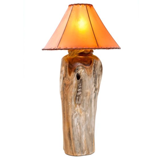 Unique Log Table Lamp