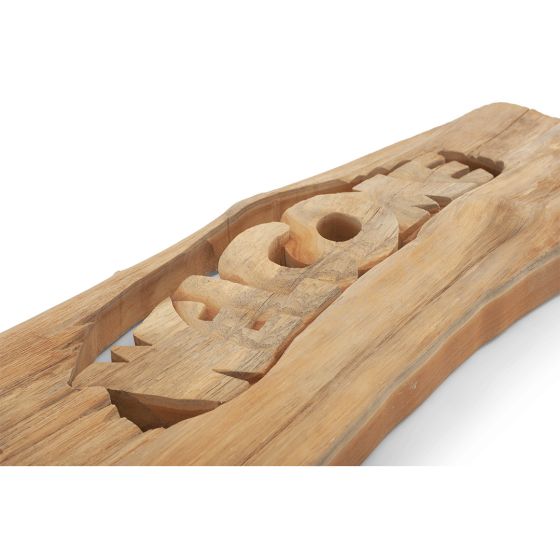 Teak Welcome Sign