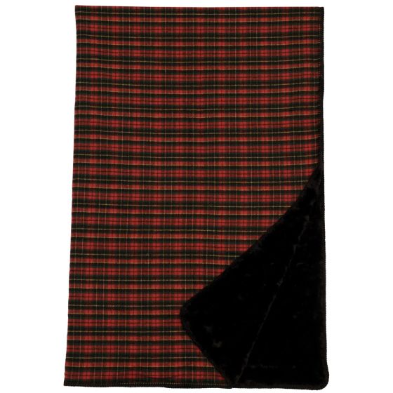 Wooded River Plaid Rustic Throw Blanket