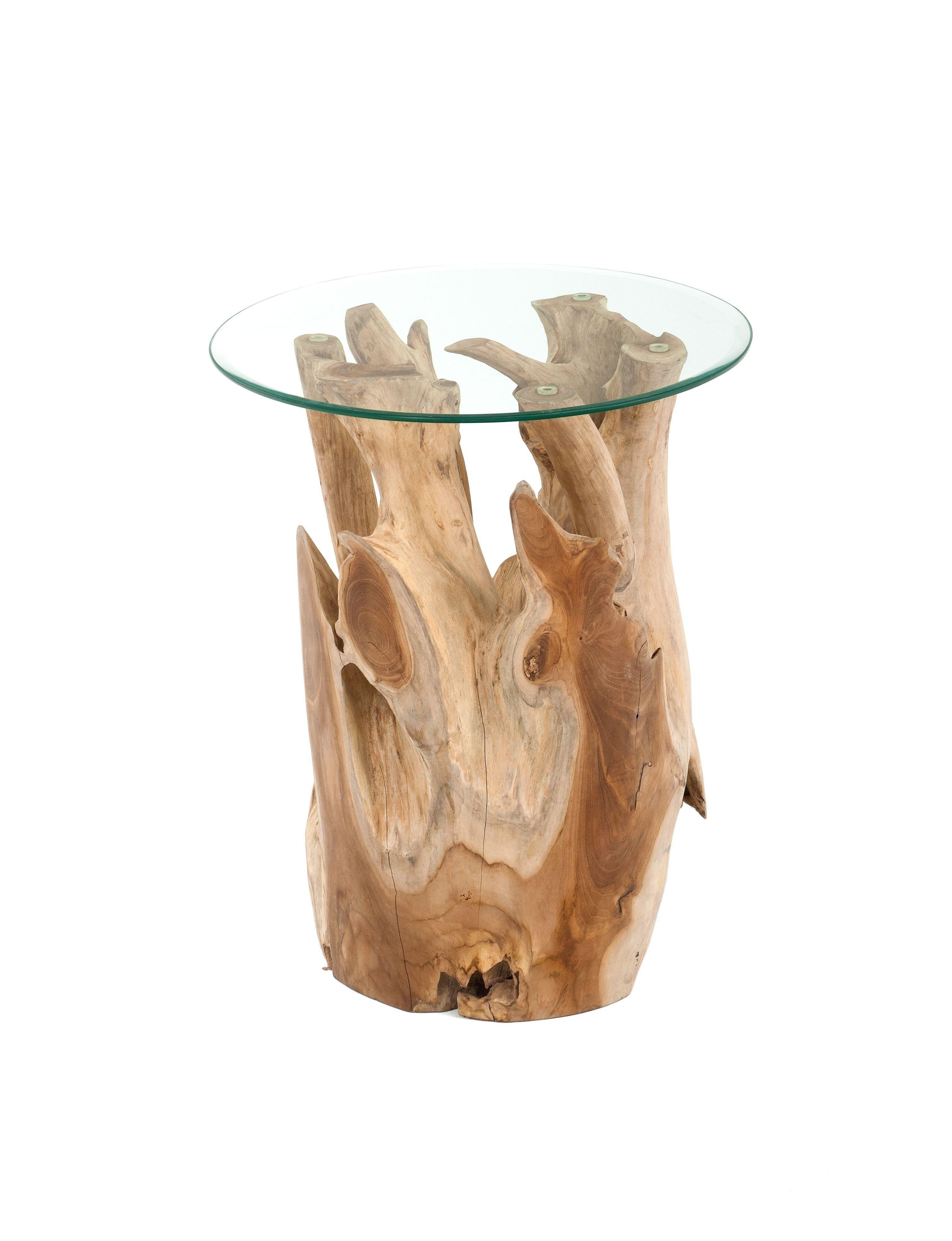 Natural Wood Branch Table