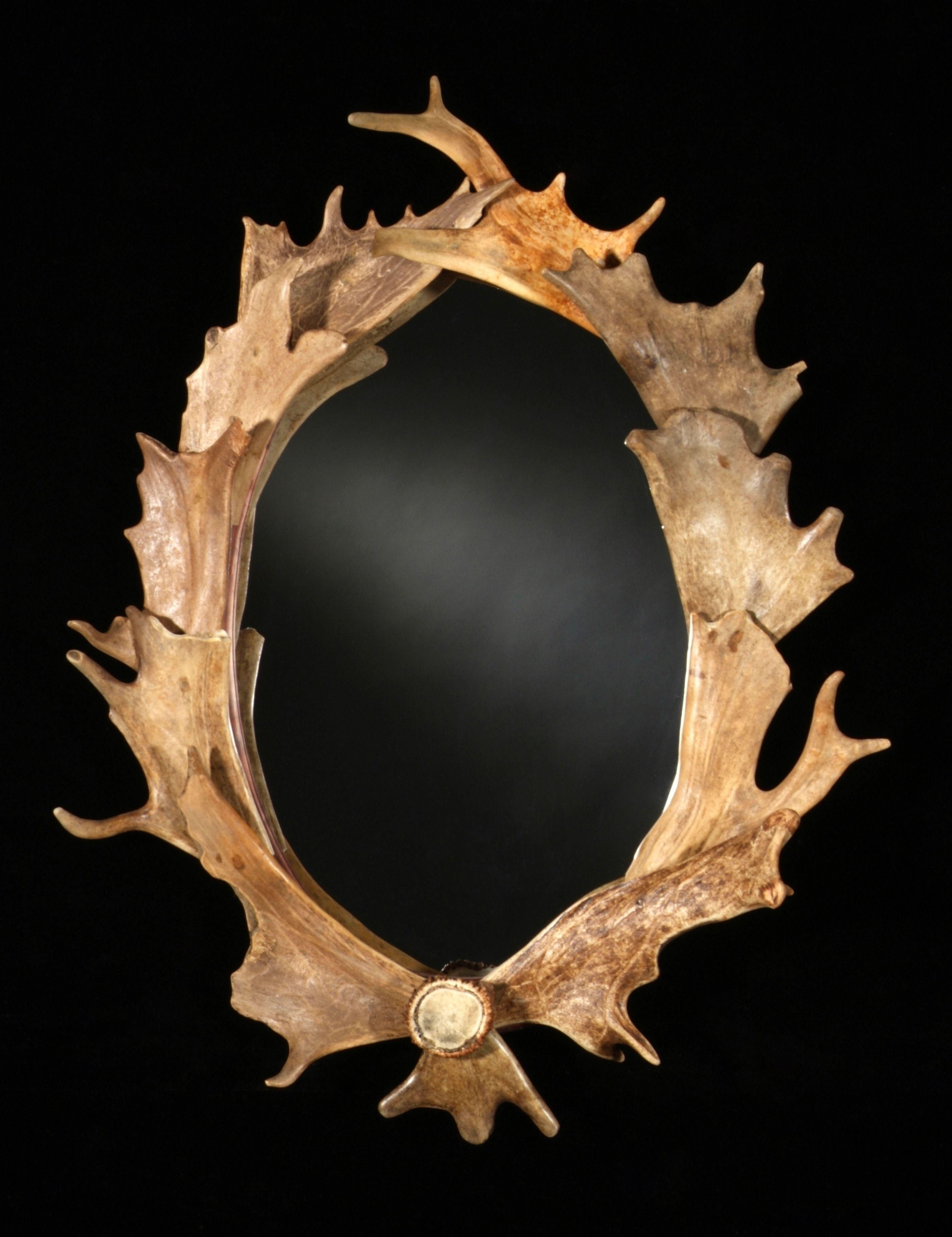 Deer Antler Mirror