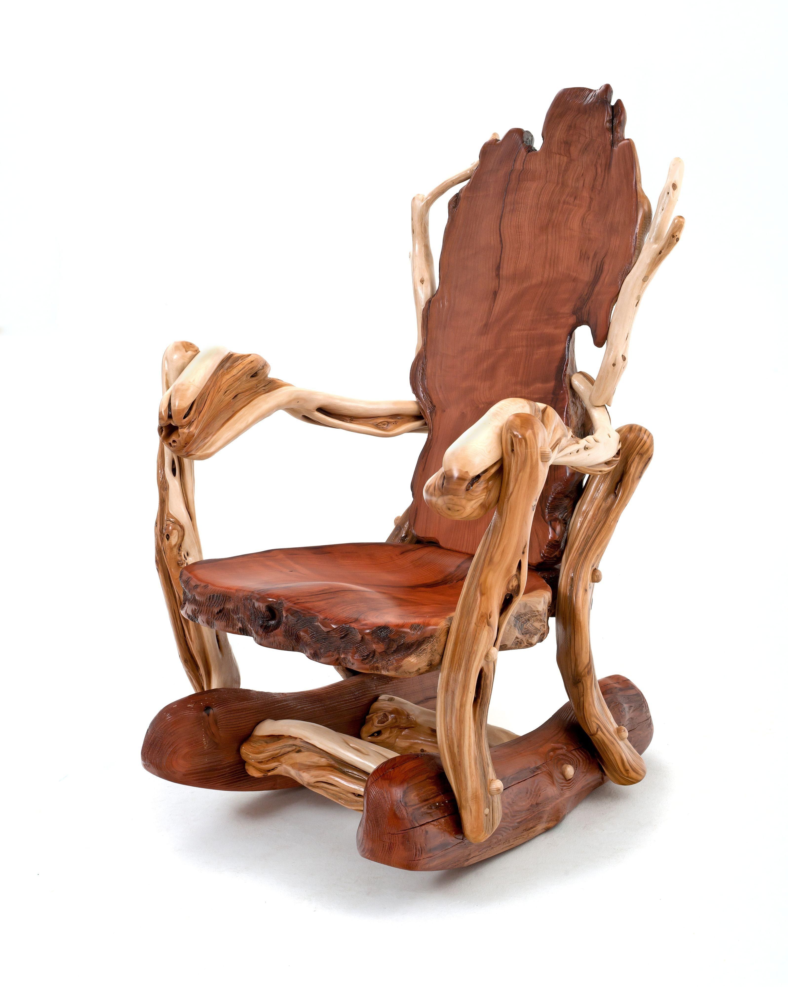 Rustic Rocker - Redwood Rocker