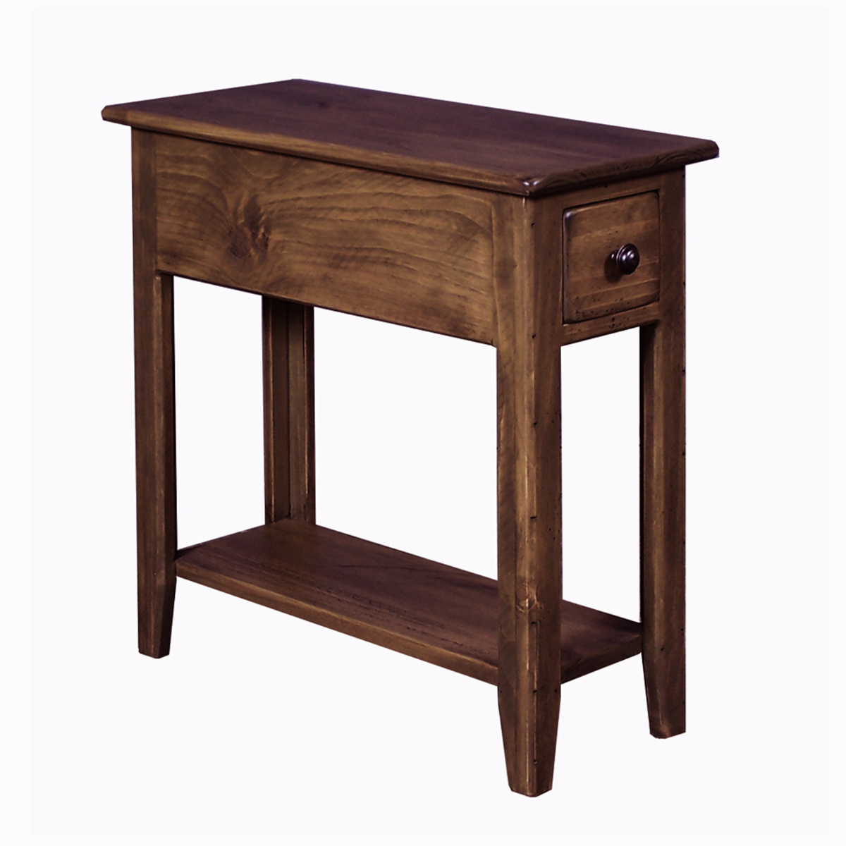 Rustic Wingback Side Table