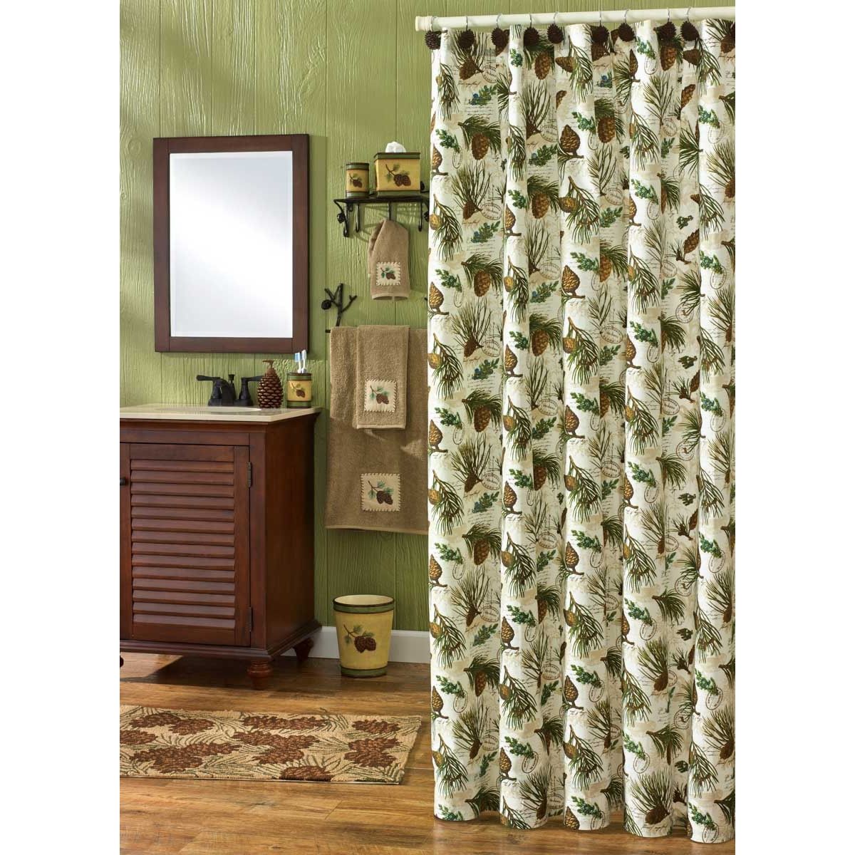 Rustic Walk In The Woods Shower Curtain 157 45