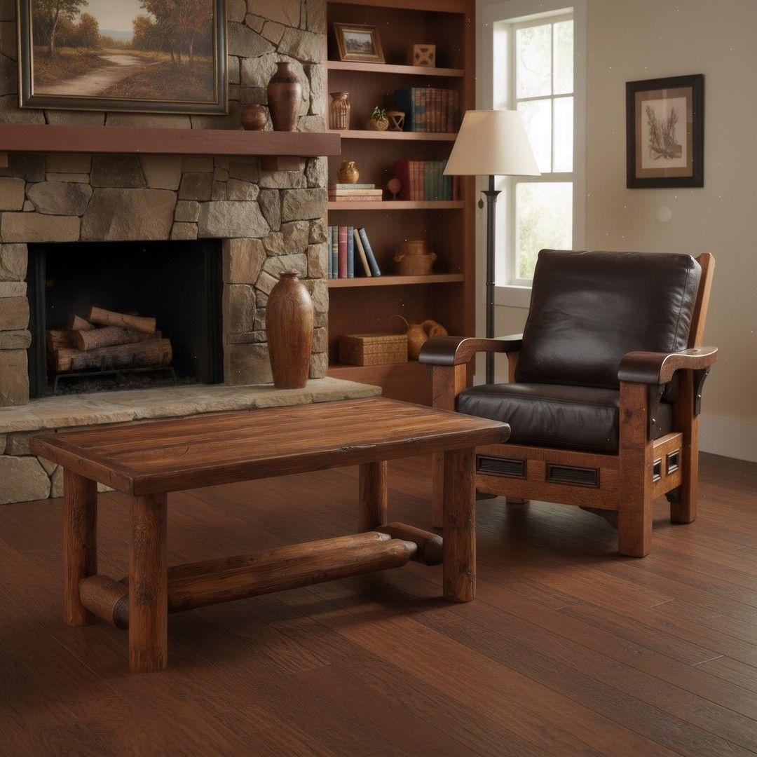 Olde Towne Rustic Log Coffee Table