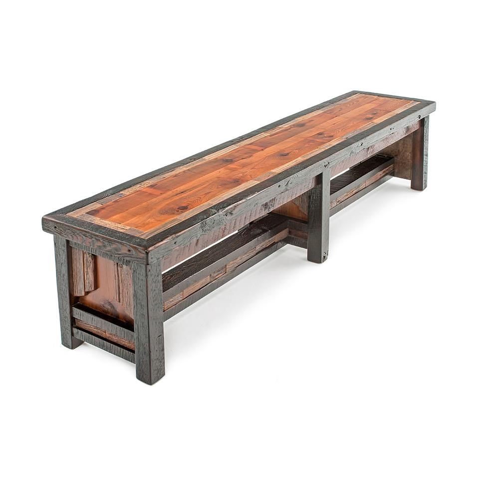 rustic dining benches