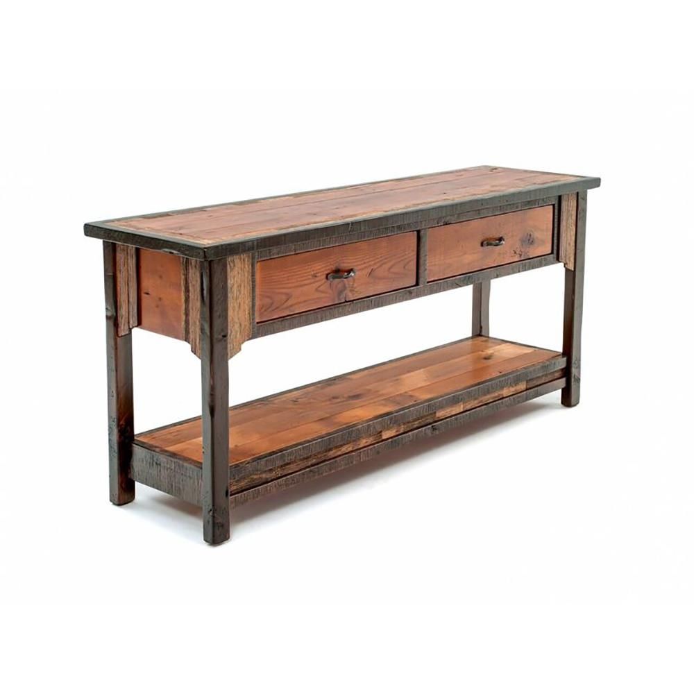 rustic sofa table plans