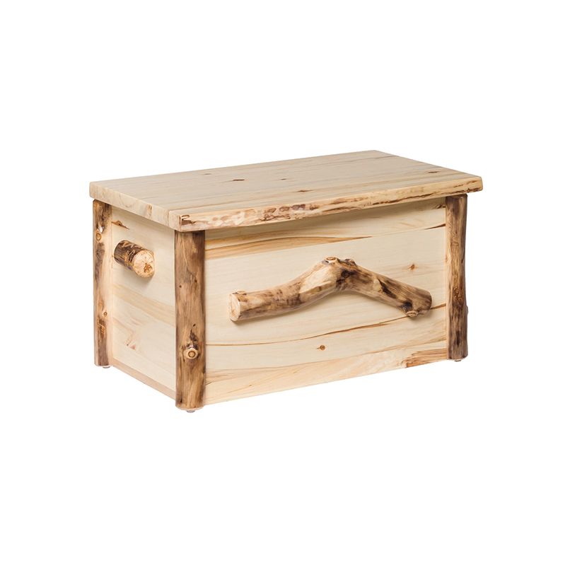 Rustic Colorado Aspen Log Blanket Chest