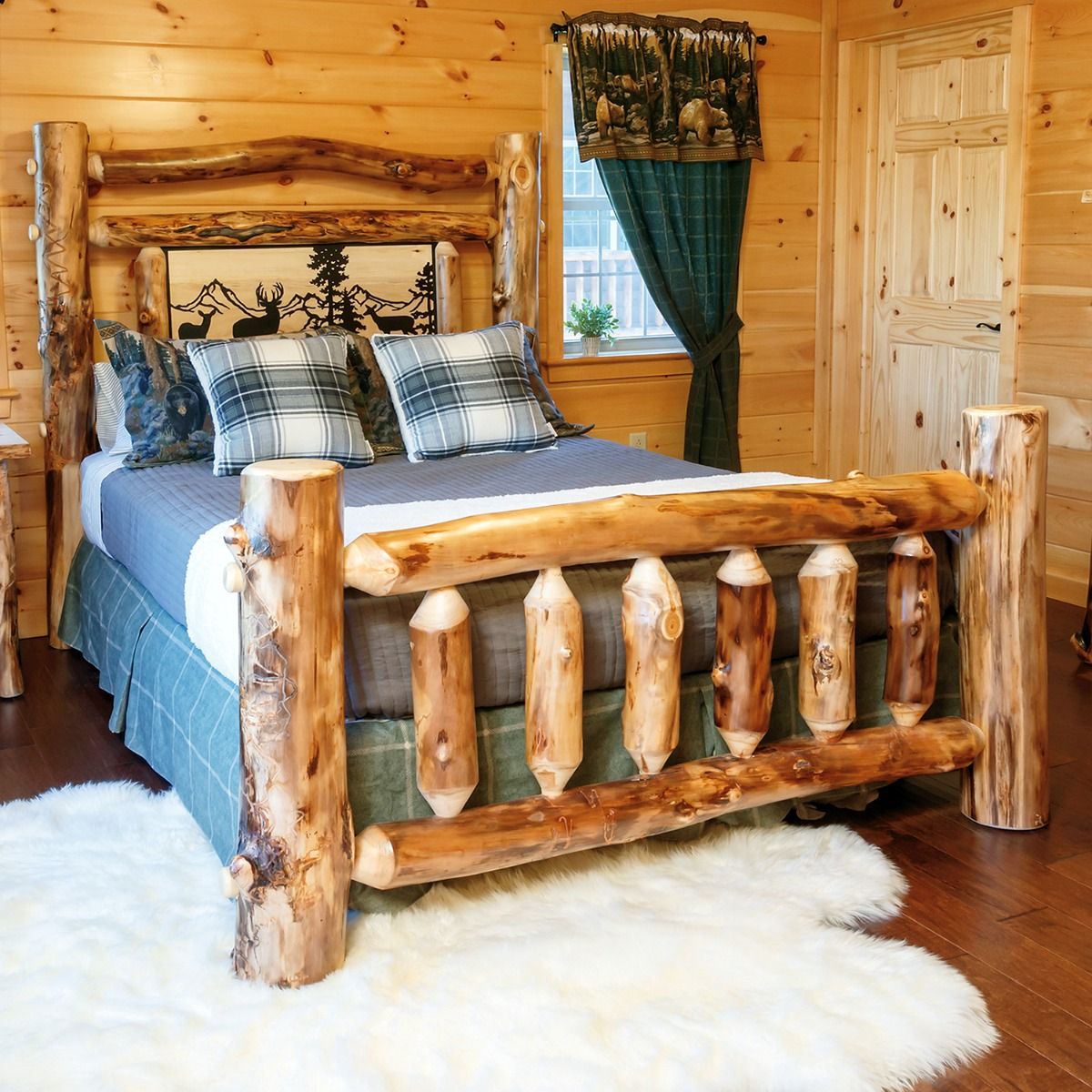 rustic bed plans