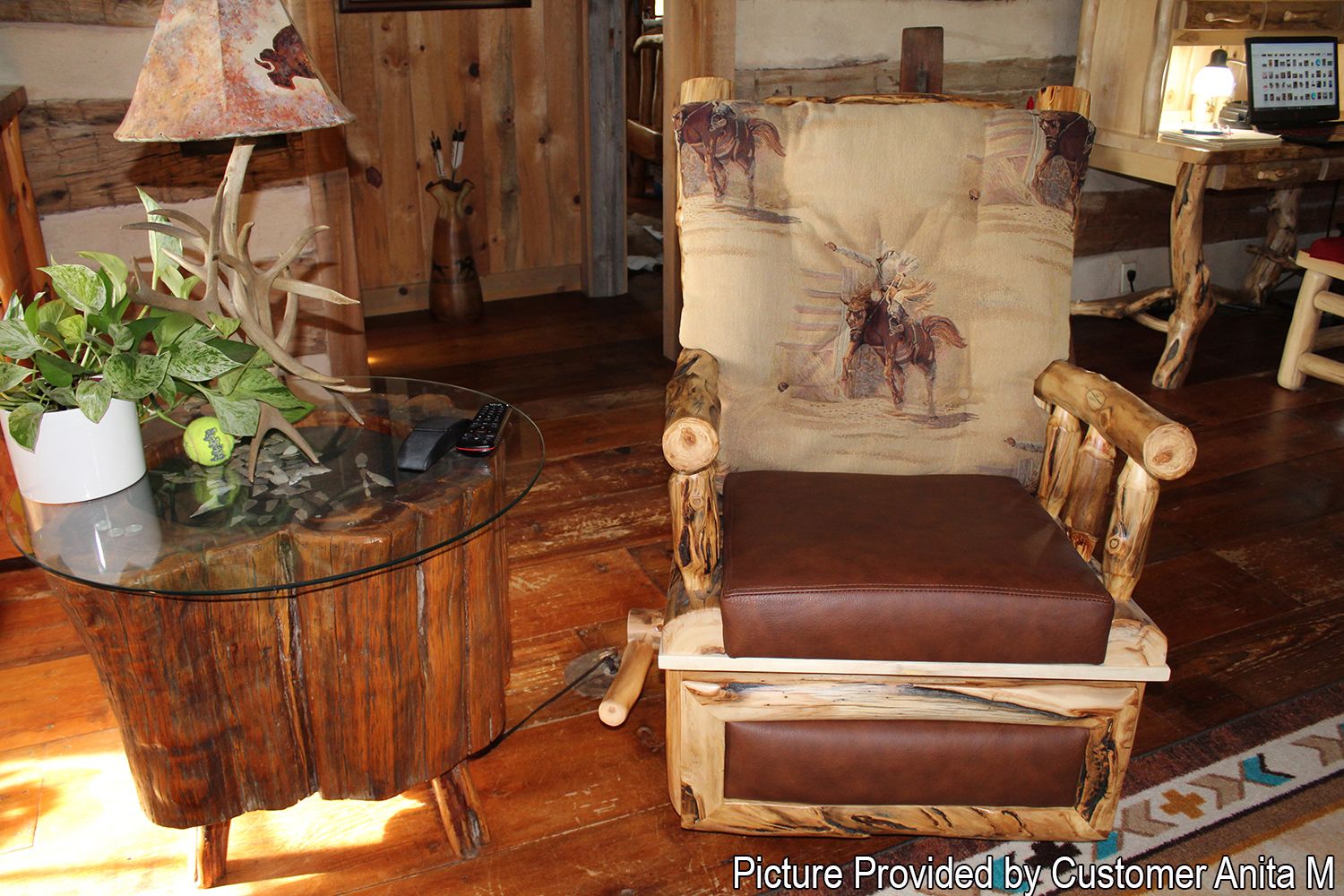 Aspen Log Rocking Recliner