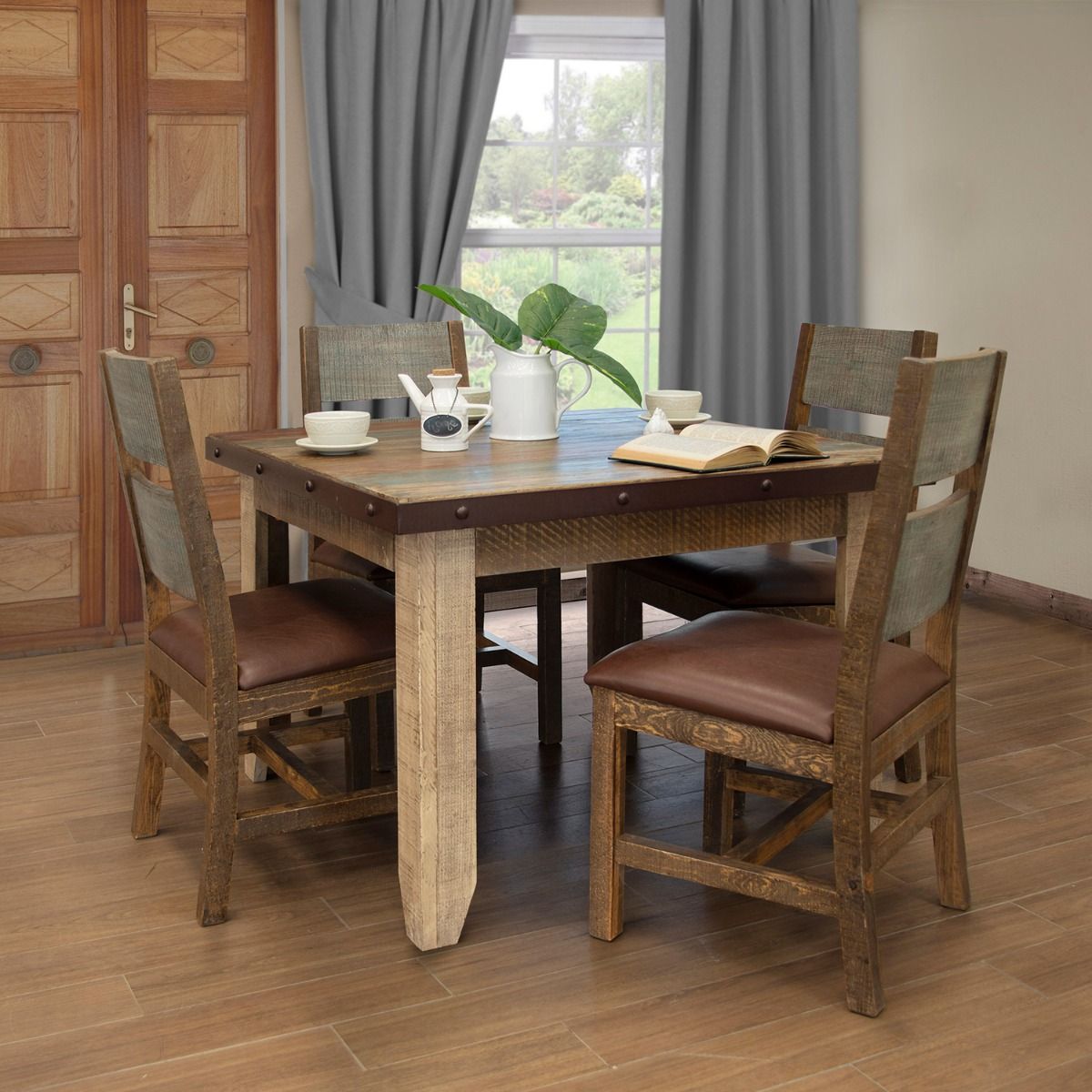 antique square dining table