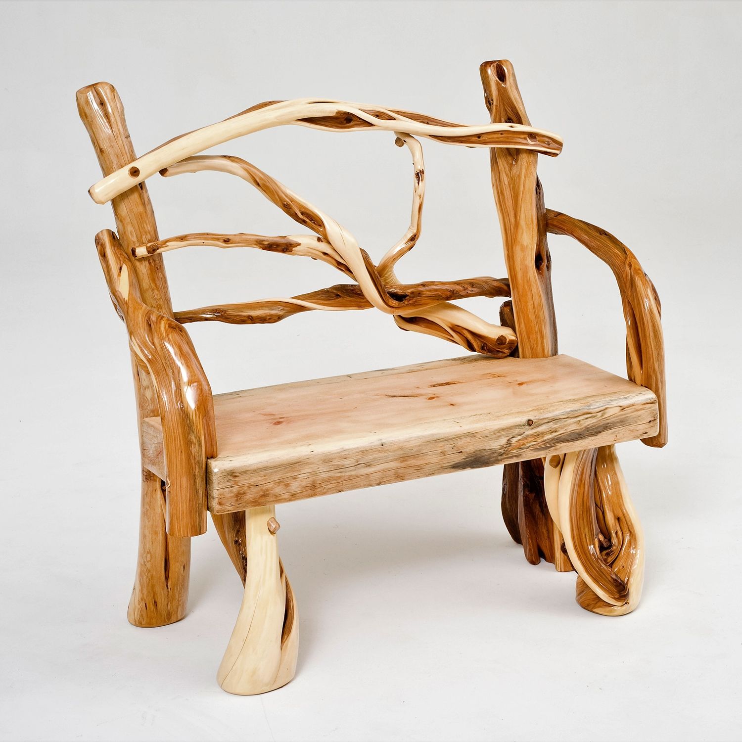 Rustic Juniper Bench