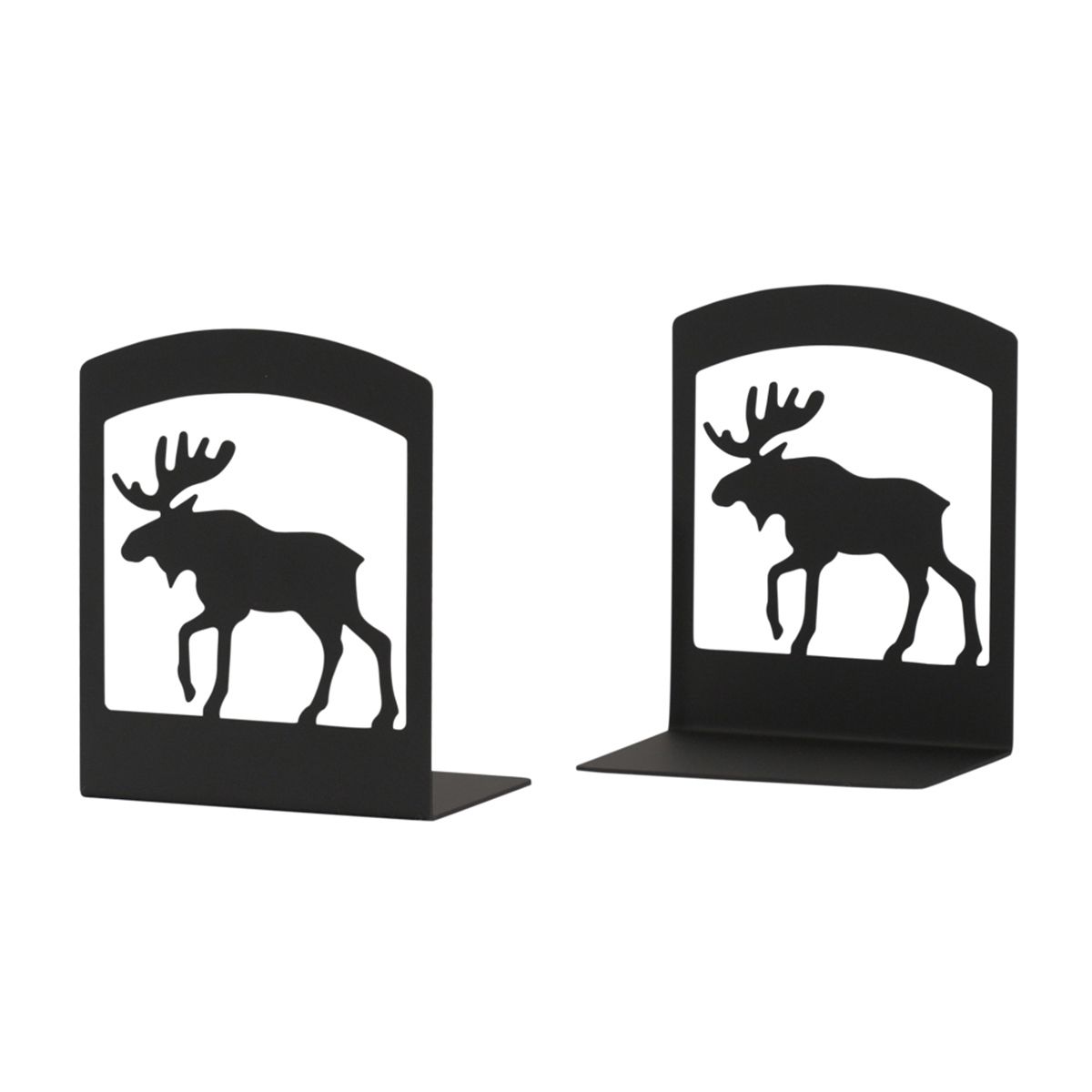 Wrought Iron Moose Book Ends