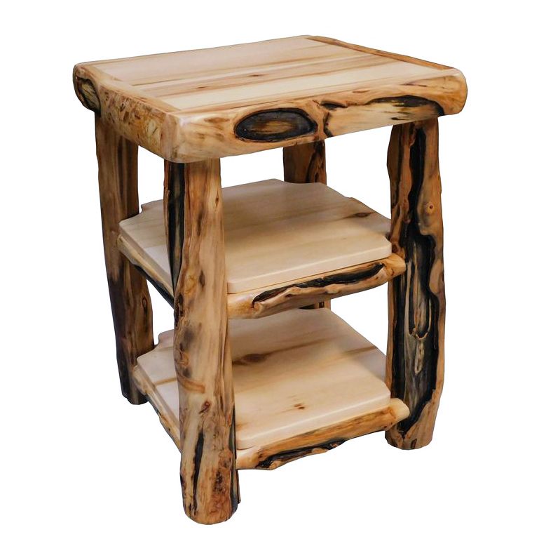 log end table top