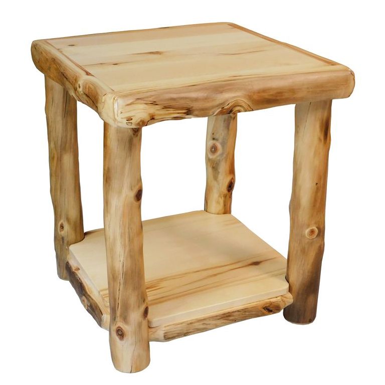 log end table top