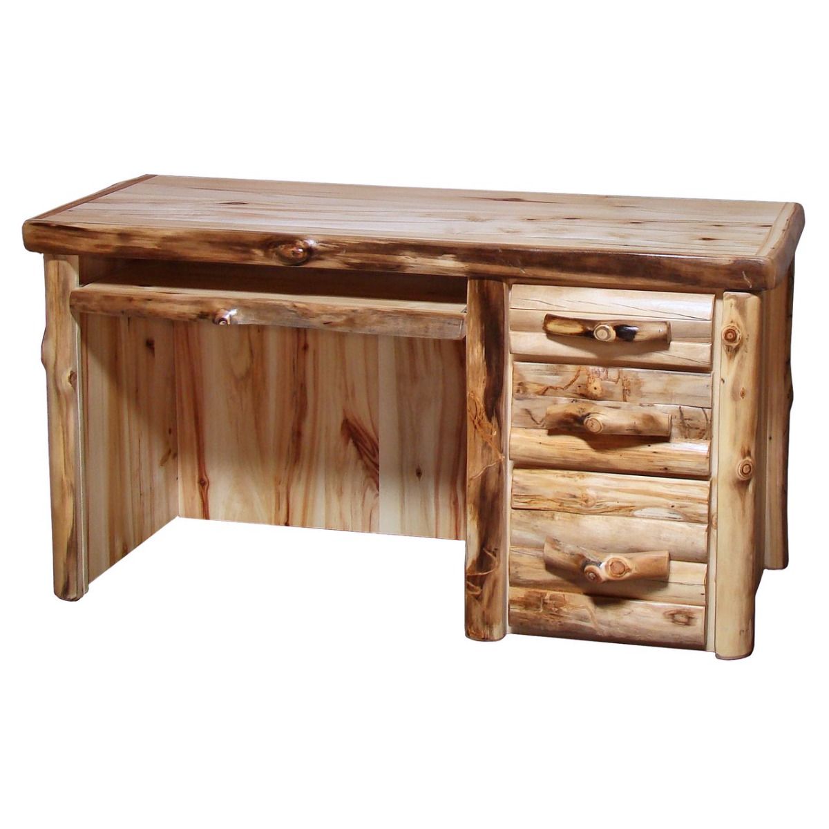 Beartooth Aspen Log Executive Desks