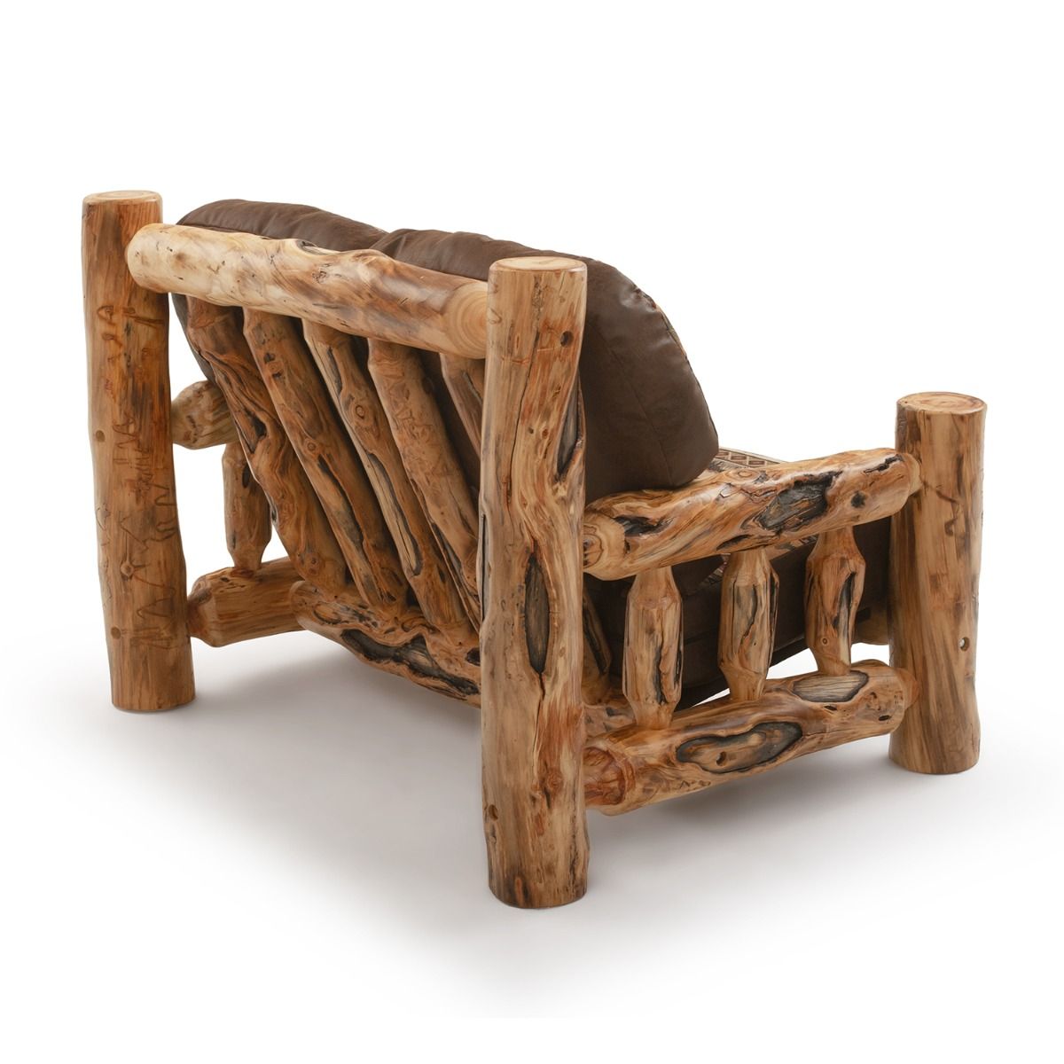 Rustic Aspen Log Loveseat