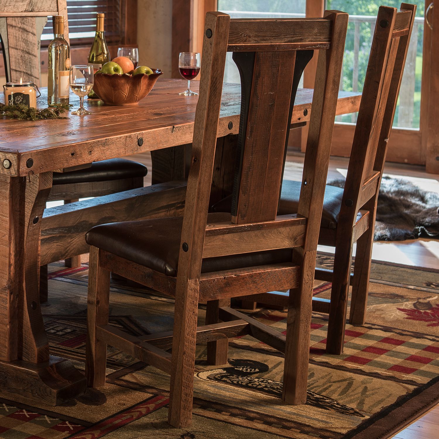 Timber Frame Reclaimed Barn Wood Dining Table