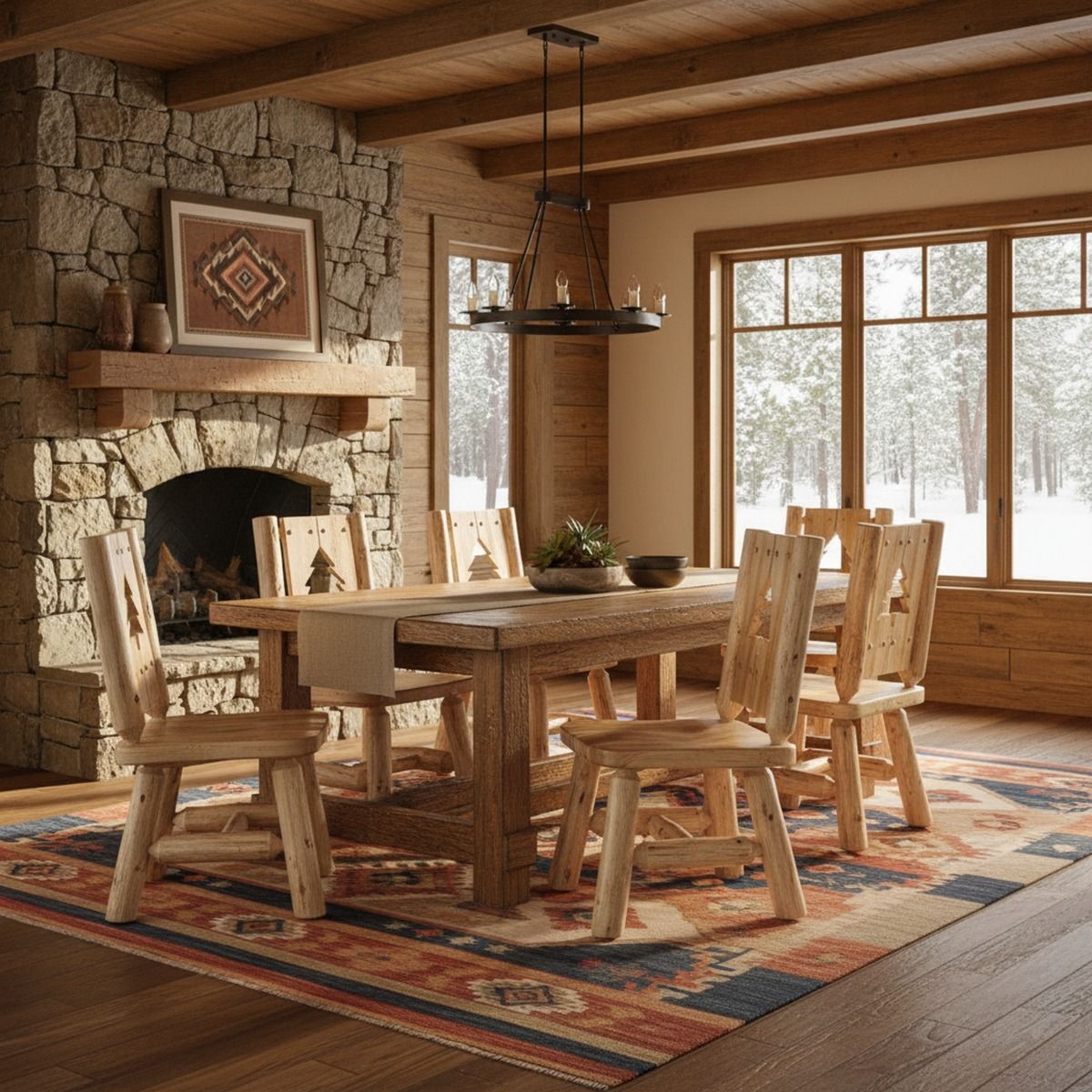 Log Cabin Cedar Dining Chair