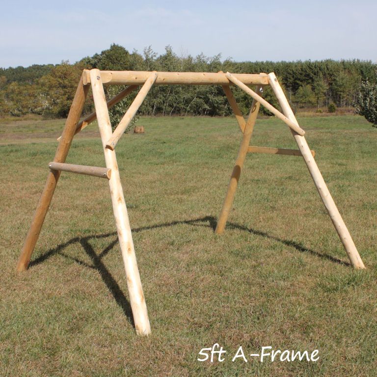 Rustic Cedar Log Swing A-Frame