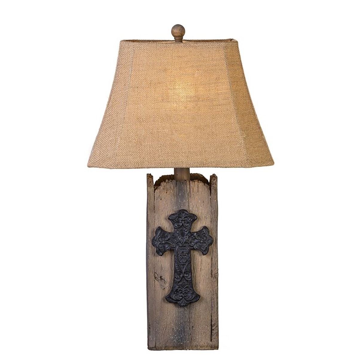 Rustic Cross Table Lamp