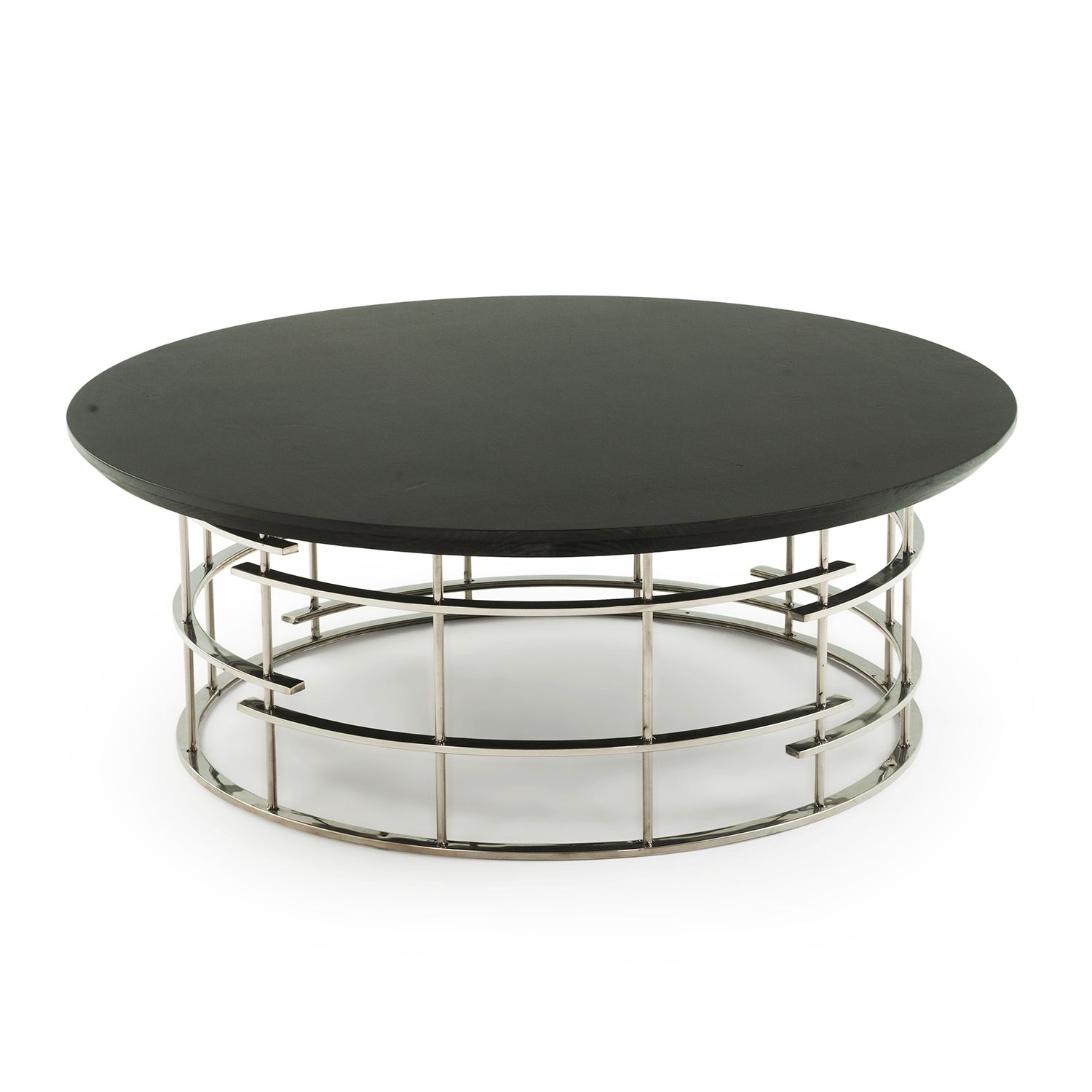 Contemporary Round Cage Coffee Table Ct04078