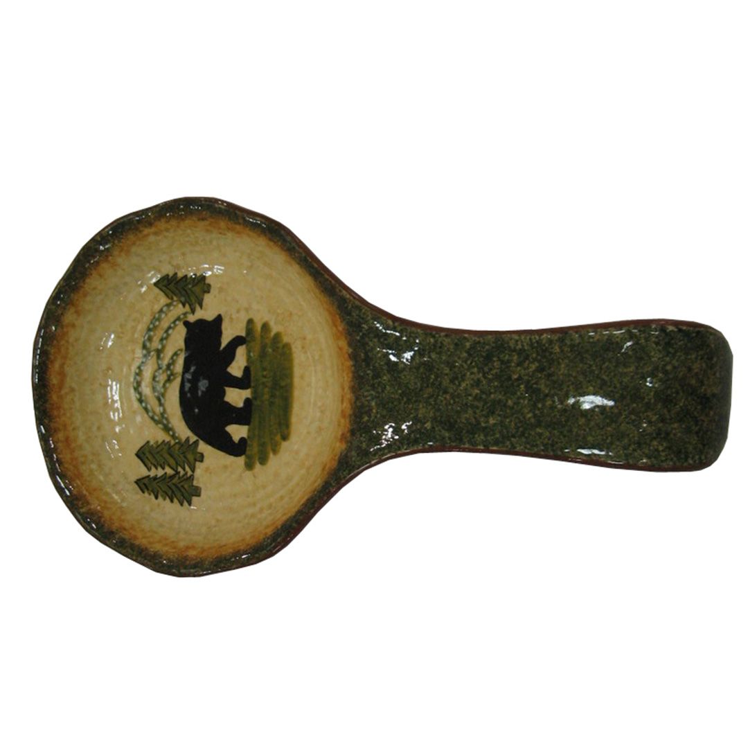 Rustcc Bear Ceramic Spoon Rest