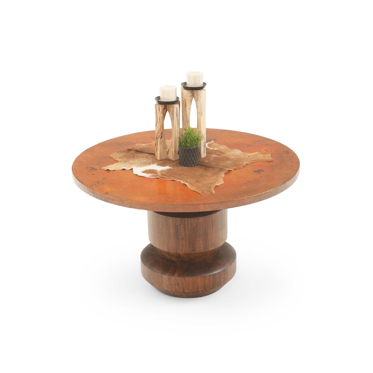 Copper Round Solstice Dining Table