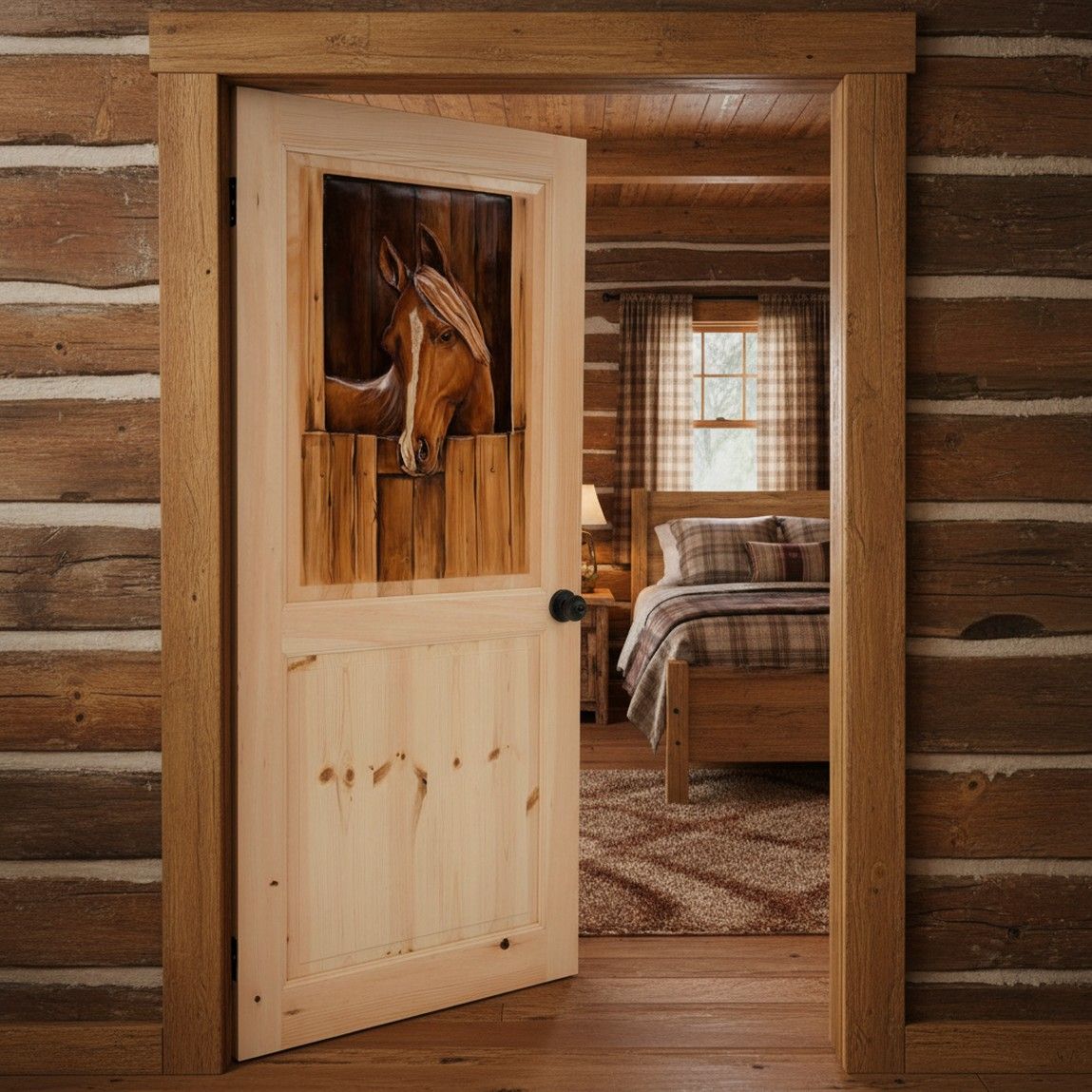 rustic solid wood doors