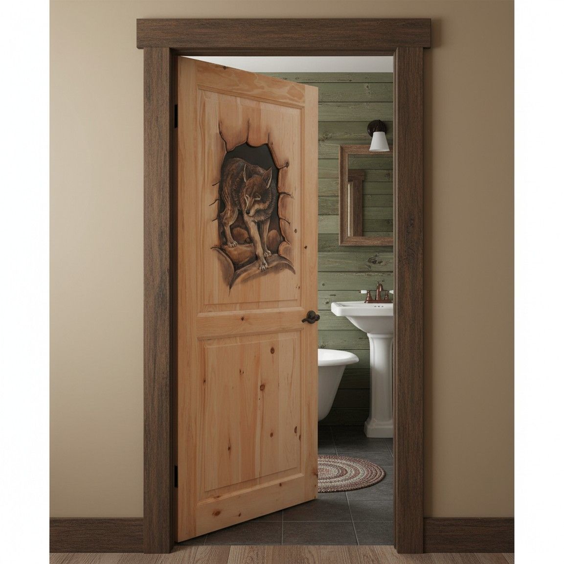 rustic solid wood doors