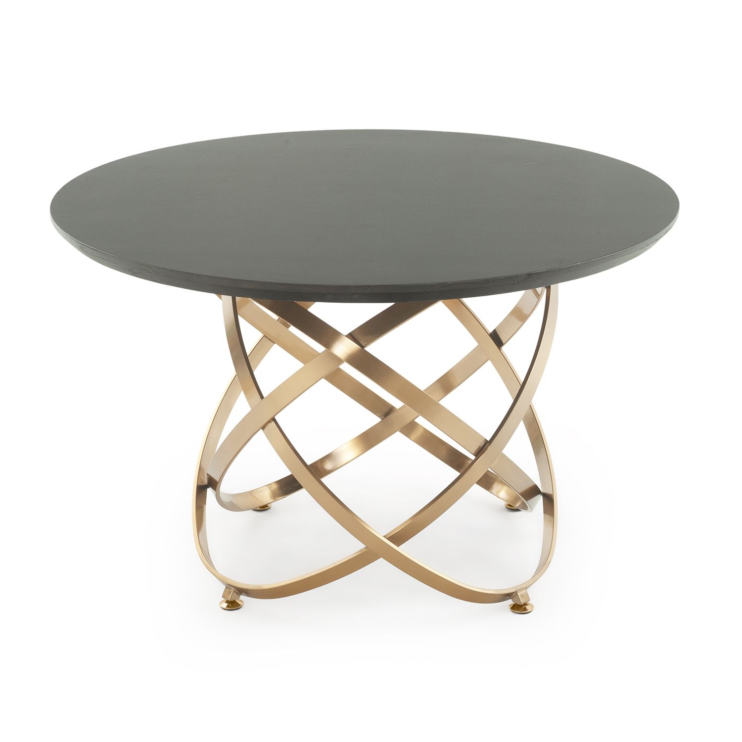 Contemporary Metal Base Dining Table
