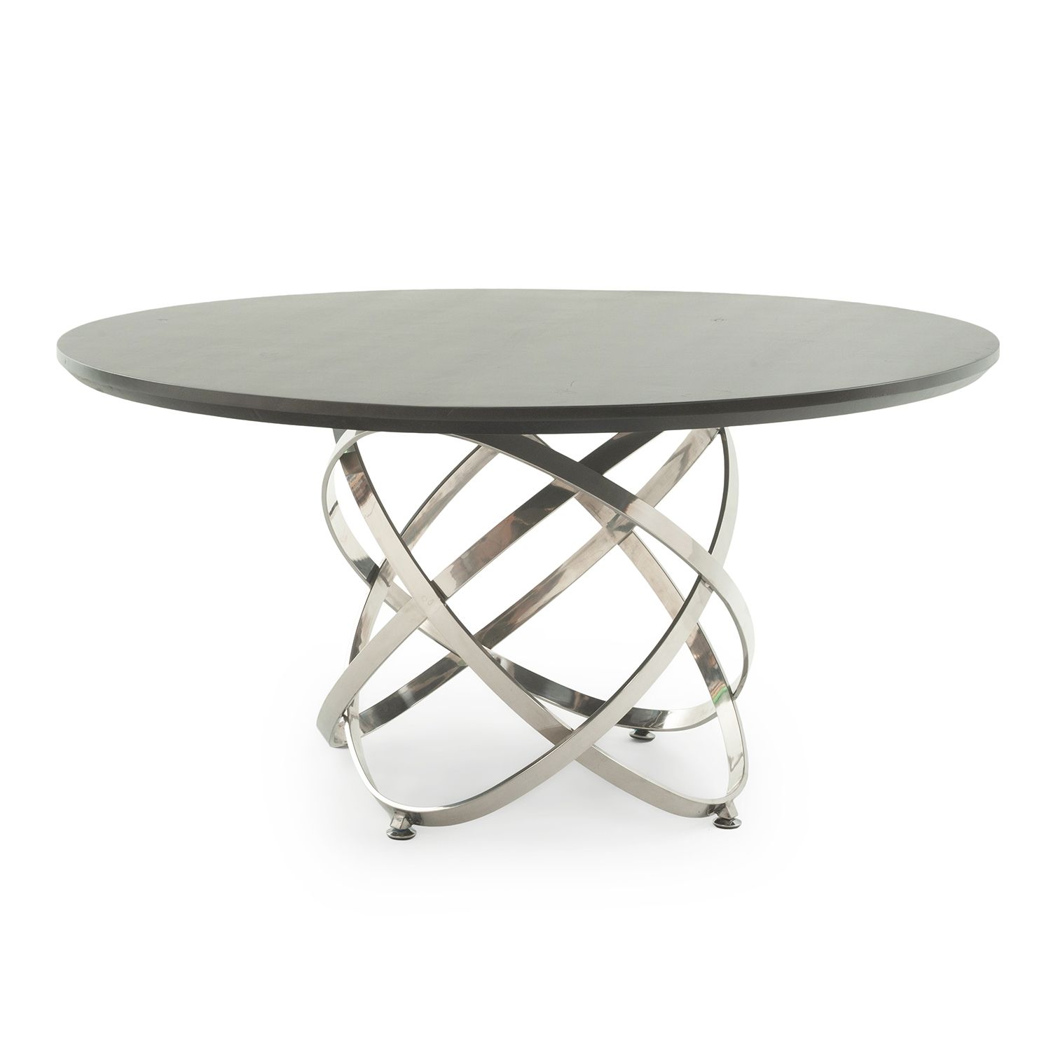 Contemporary Metal Base Dining Table