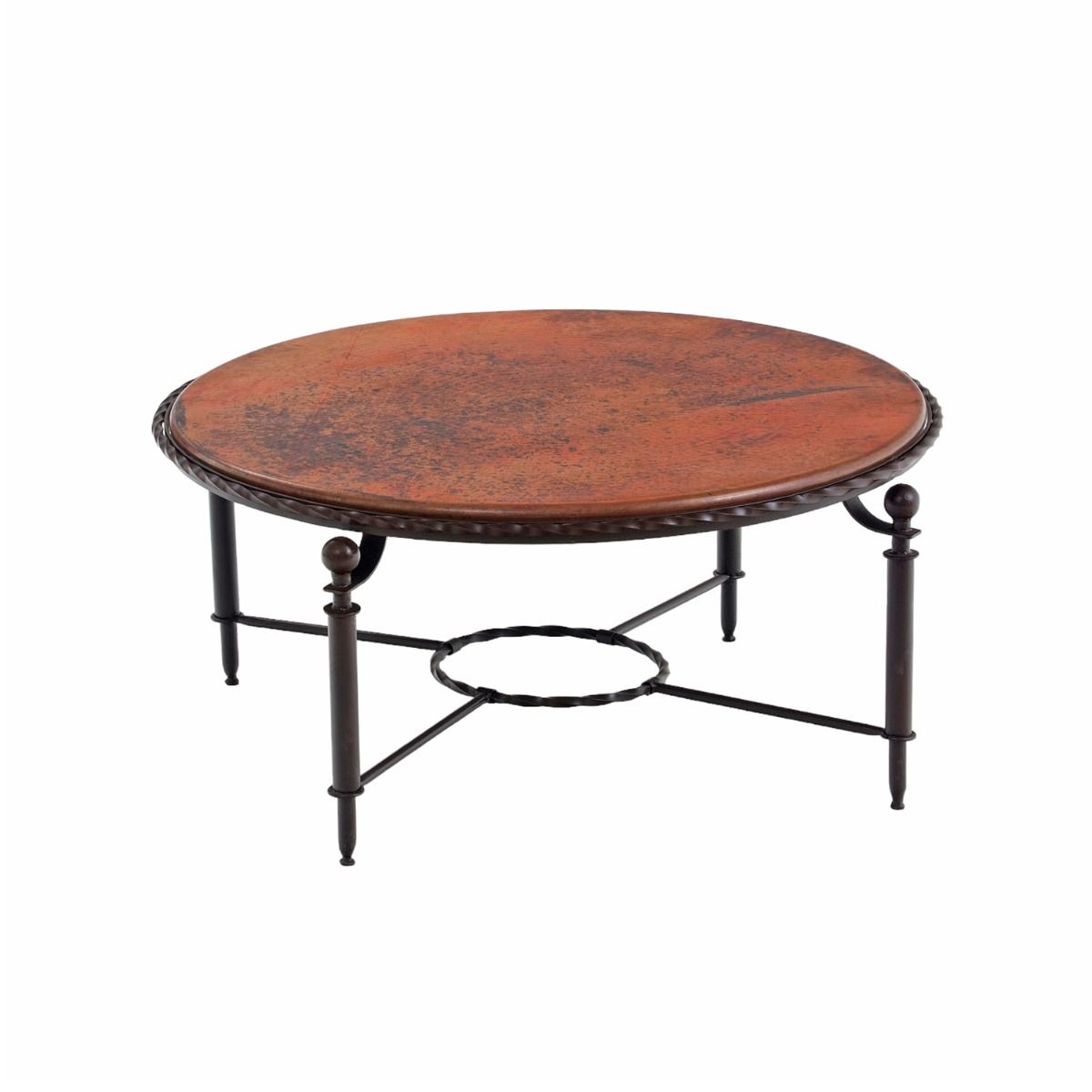 copper hammered coffee table