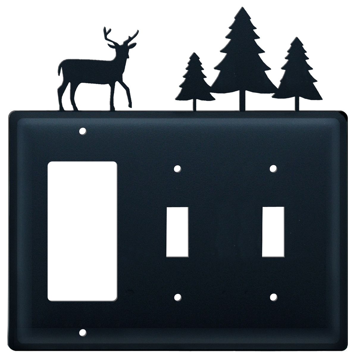 Wrought Iron Deer & Pine GFI/Switch/Switch Covers