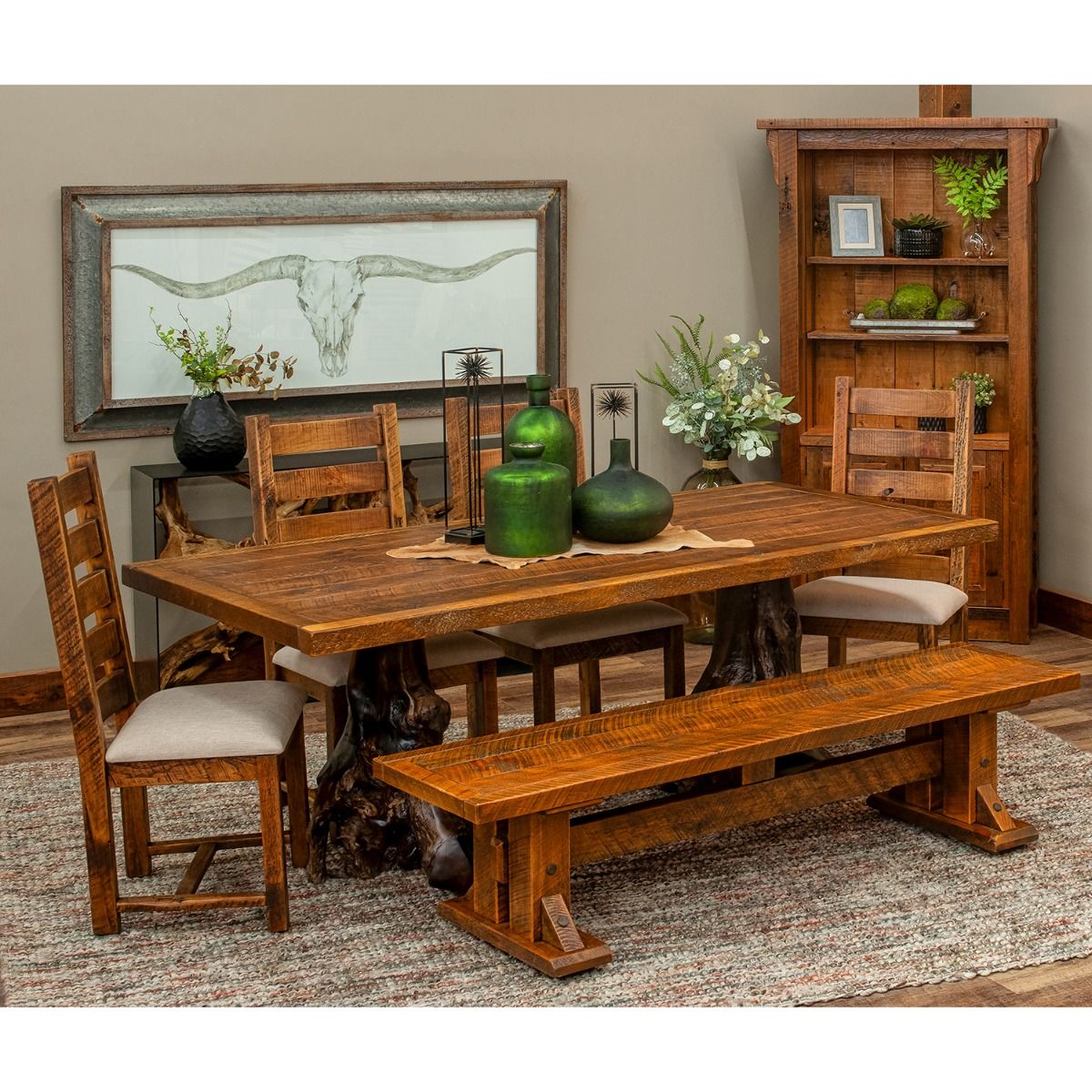 primitive dining table