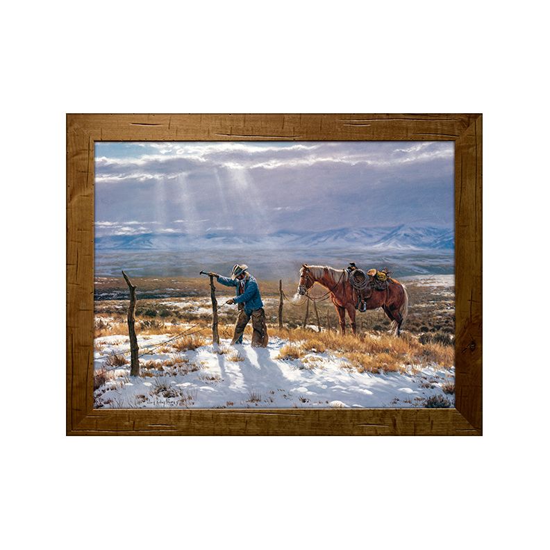 "Fence Mender" Framed Wall Art by Clark Kelley Price