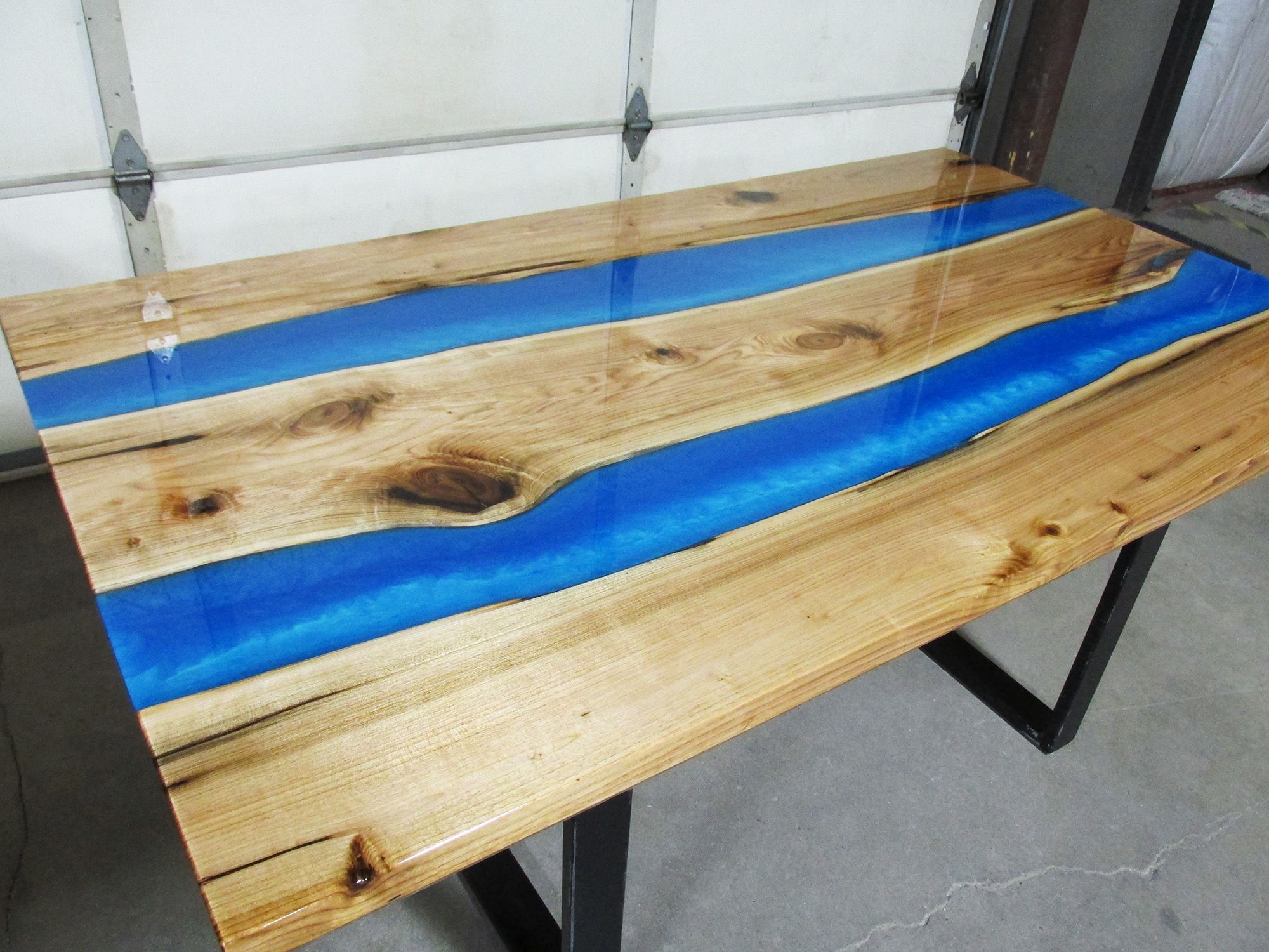 Rustic Double River Slab Dining Table