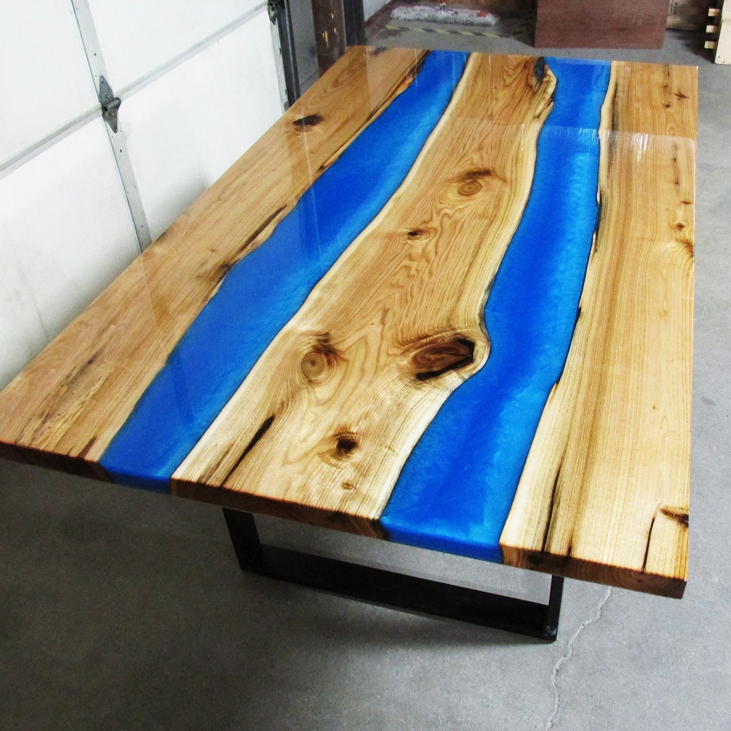 Rustic Double River Slab Dining Table