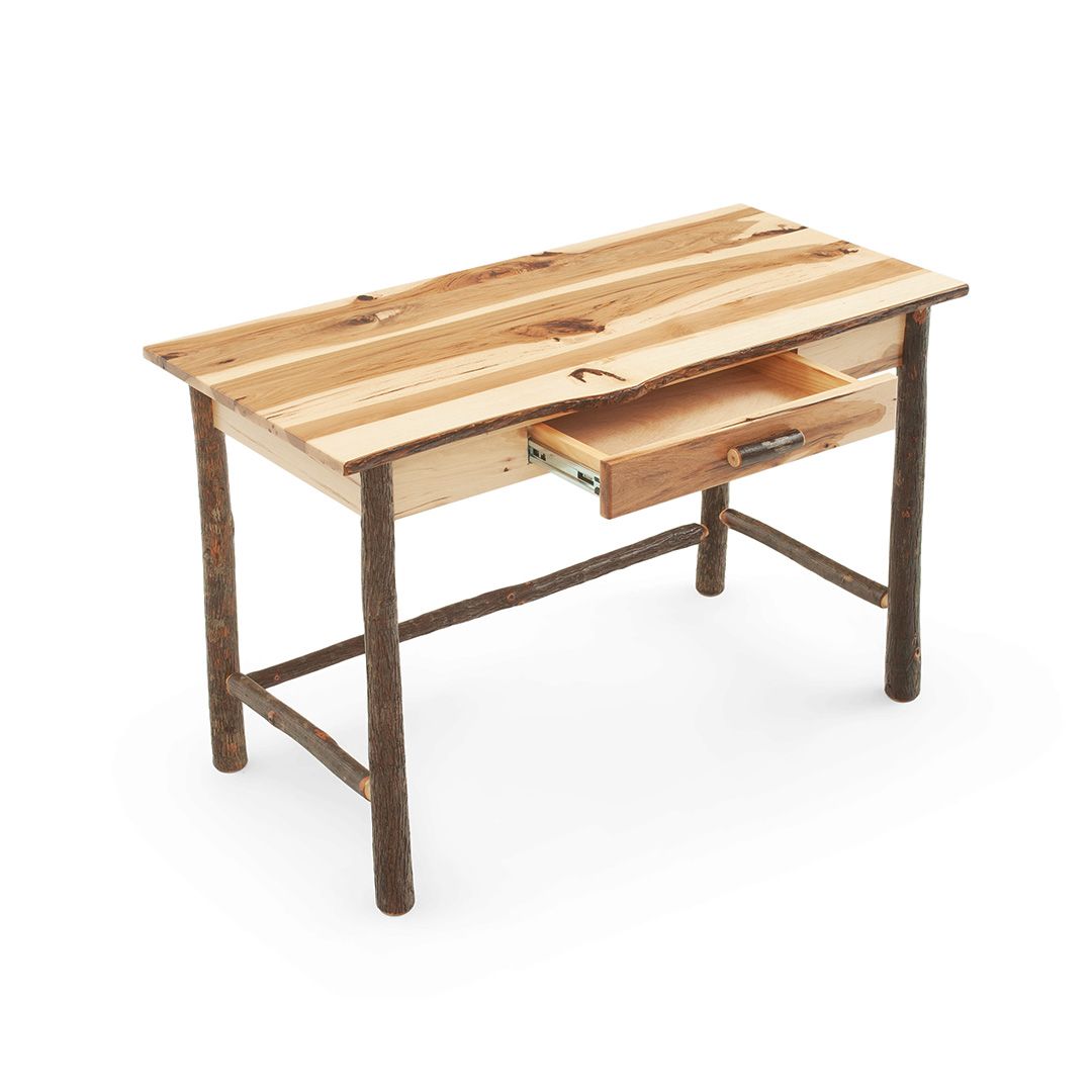 Hickory Desk with Drawer