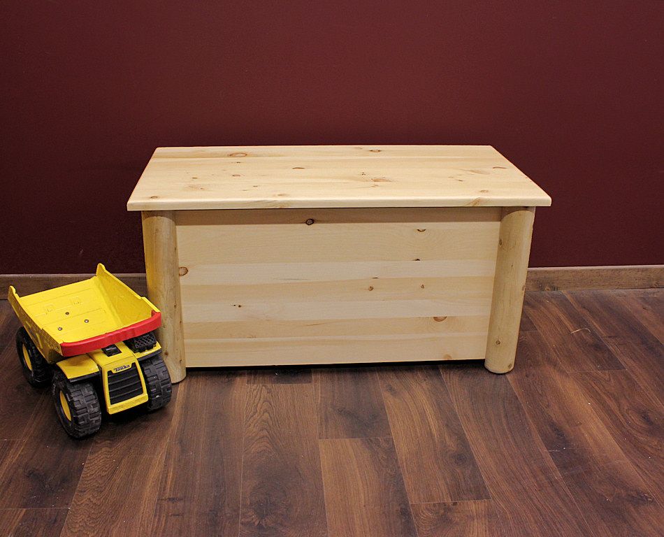 Rustic Log Storage Chest
