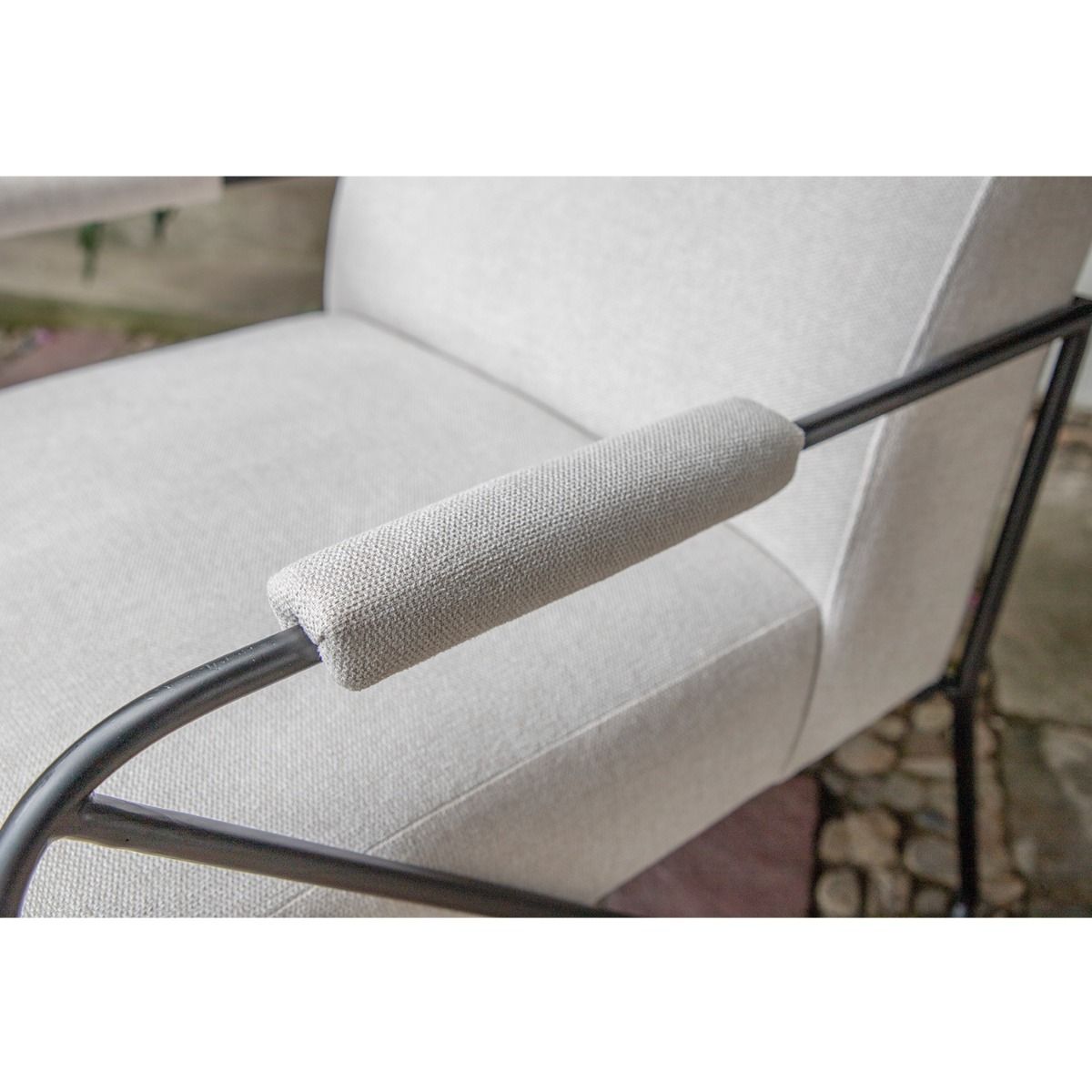 Loft Brown Upholstered Arm Chair: Rustic Elegance Meets Modern Design