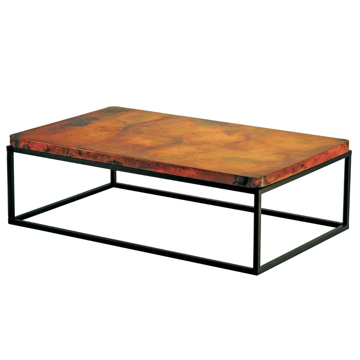 copper hammered coffee table