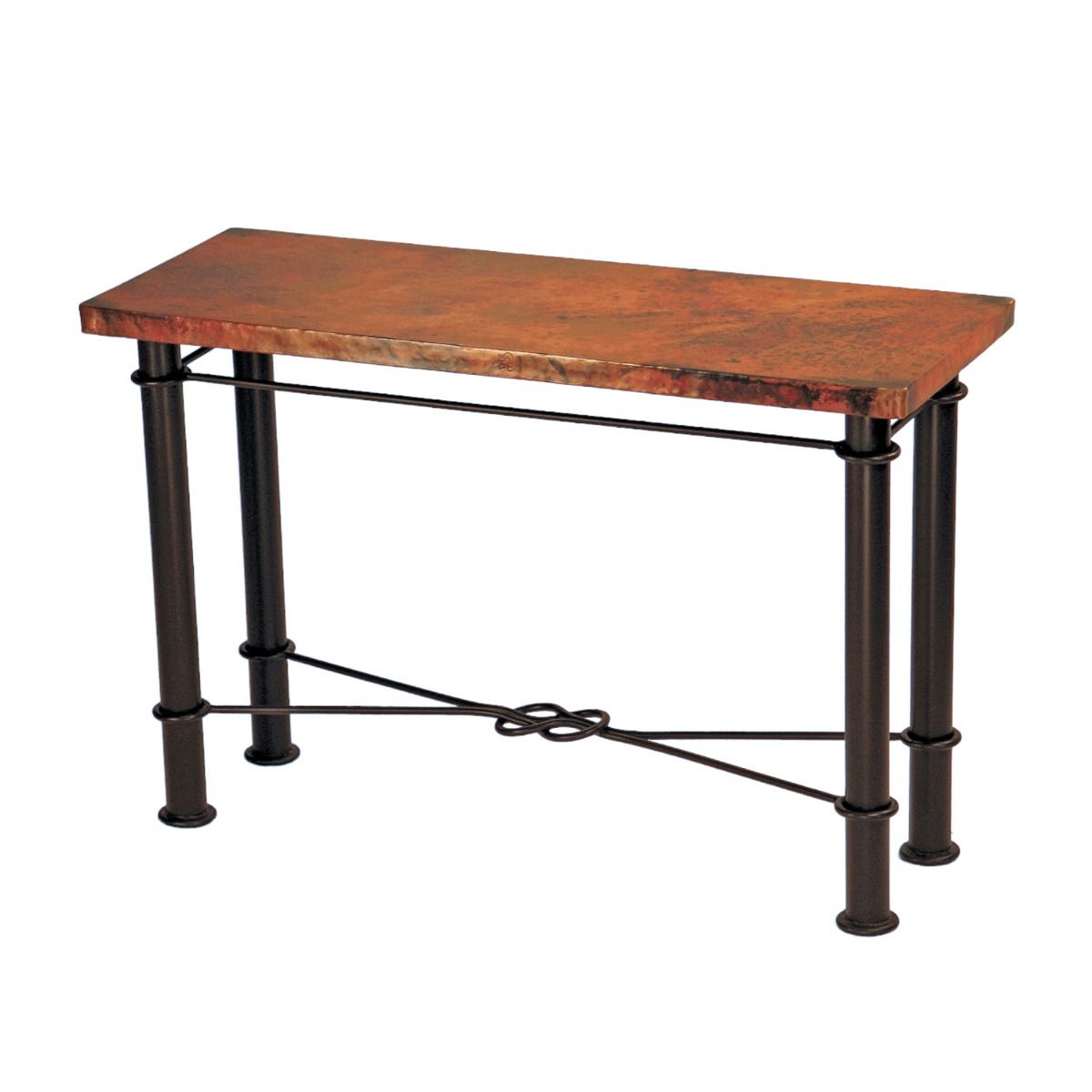 Knotted Hammered Copper Sofa Table