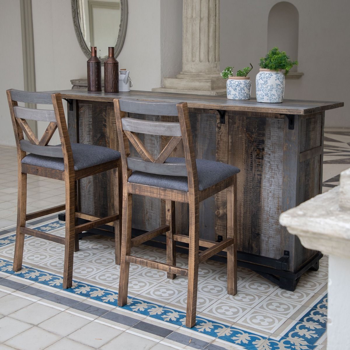 Loft Brown Urban Barnwood Stool