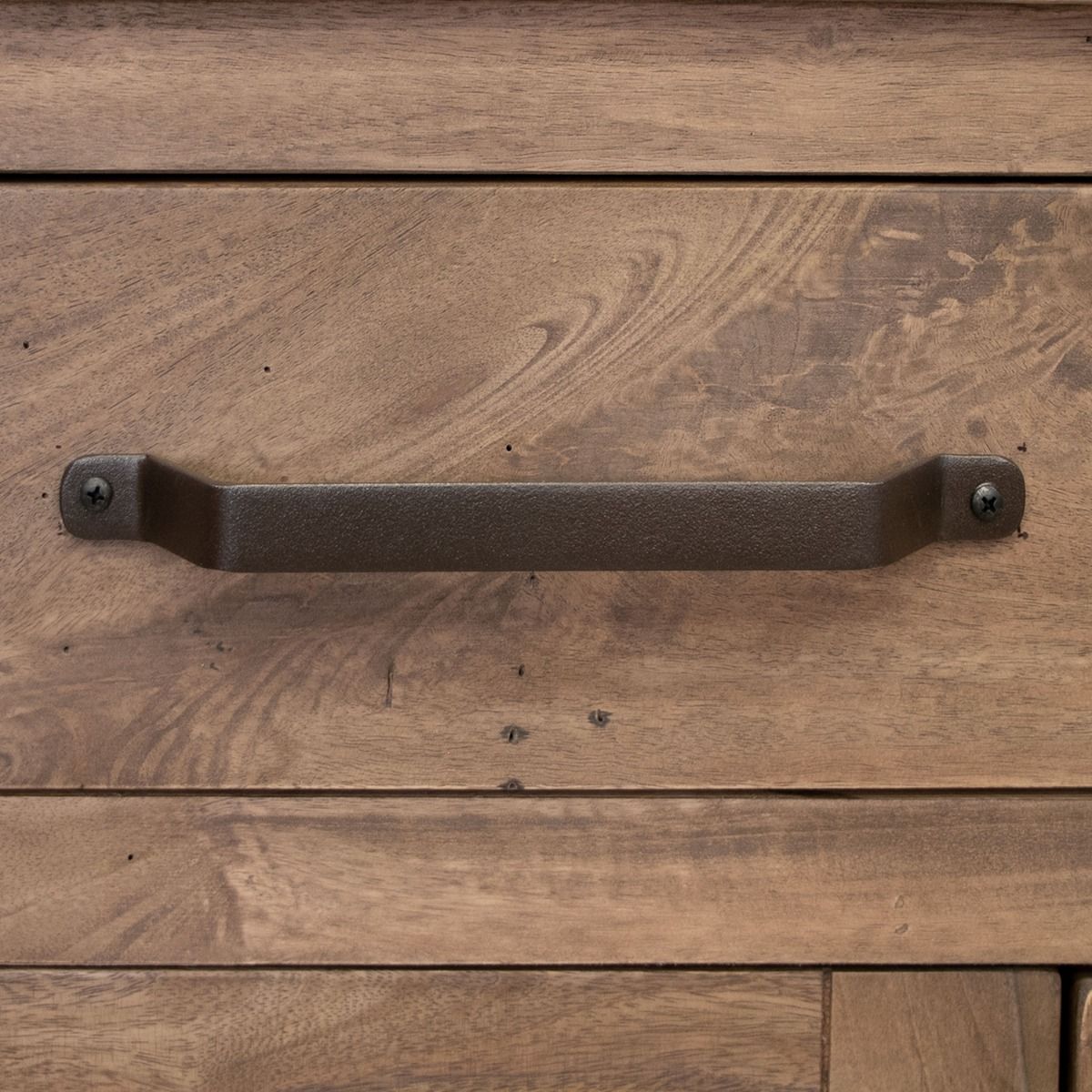 Modern Parota 4 Door Natural Wood Console